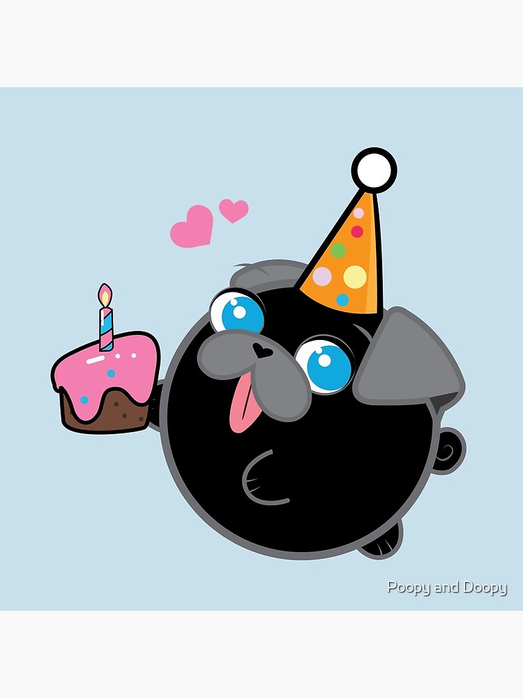 Póster «Poopy el cachorro - feliz cumpleaños» de poopy-and-doopy ...