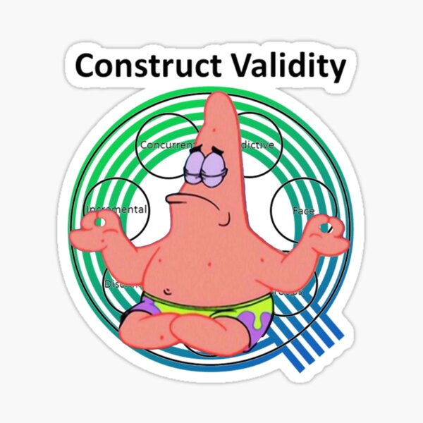 "Vintage Meme Quantitude Construct Validity" Sticker for Sale by ...