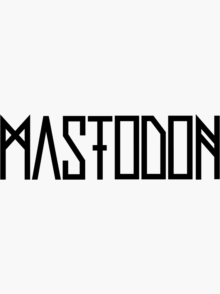 "Mastodon – Black Logo Sweatshirt.png" Sticker for Sale by lawrence8b95 ...