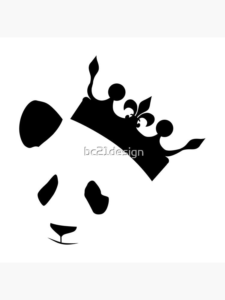 "Panda King" Canvas Print by bc21design | Redbubble