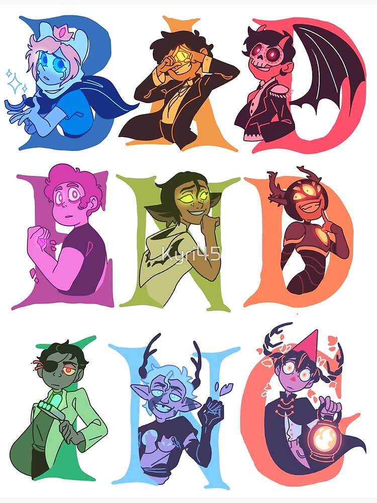 "BAD ENDING FRIENDS - Complete Set" Art Print for Sale by Kyri45 ...