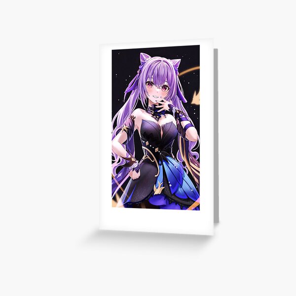 "Adorable Keqing Genshin Impact" Greeting Card for Sale by ...