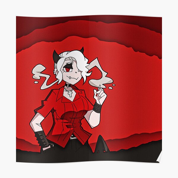 "Helltaker - Zdrada, the bitch demon" Poster for Sale by waterophelia ...