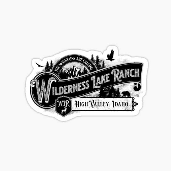 "Wilderness Lake Ranch" Sticker for Sale by rrsum | Redbubble