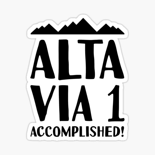 "Alta Via 1 Accomplished Dolomites Hiking Trail Dolomite High Route 1 ...