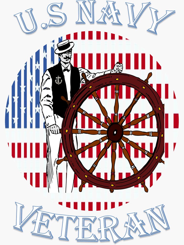 "US Navy Veteran - Veteran - U.S NAVY" Sticker for Sale by AprielDesign ...