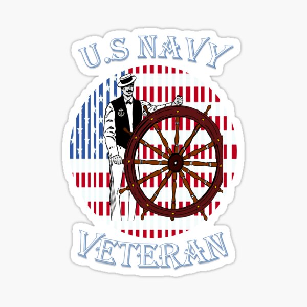 "US Navy Veteran - Veteran - U.S NAVY" Sticker for Sale by AprielDesign ...