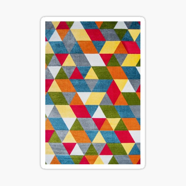 "Triangles Patchwork" Sticker for Sale by Livetodraw22 | Redbubble
