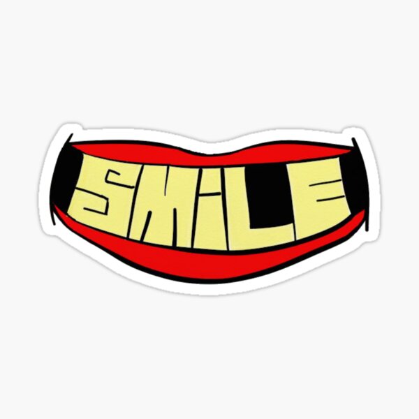 "Broken Teeth Smiling Mouth" Sticker for Sale by StagArt | Redbubble