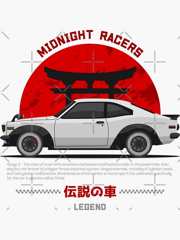 "Tuner White RX3 JDM" Sticker for Sale by goldentuners | Redbubble