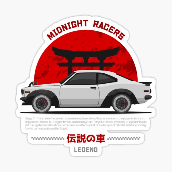 "Tuner White RX3 JDM" Sticker for Sale by goldentuners | Redbubble