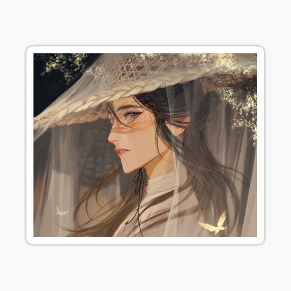 "Xie Lian portrait " Sticker for Sale by retiredpeach | Redbubble