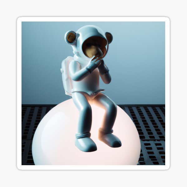 "AOL Astro Monkey 11" Sticker for Sale by Artoflenses7 | Redbubble