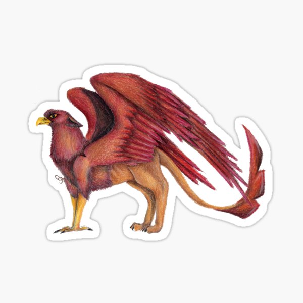 "Griffin " Sticker for Sale by Griffinfire | Redbubble