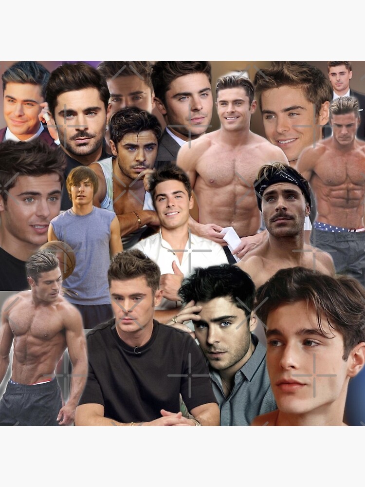 Póster «collage de fotos de zac efron de alta calidad» de MoMahbob | Redbubble