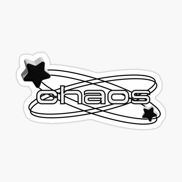"y2k chaos logo" Sticker for Sale by itsbonnyhere | Redbubble