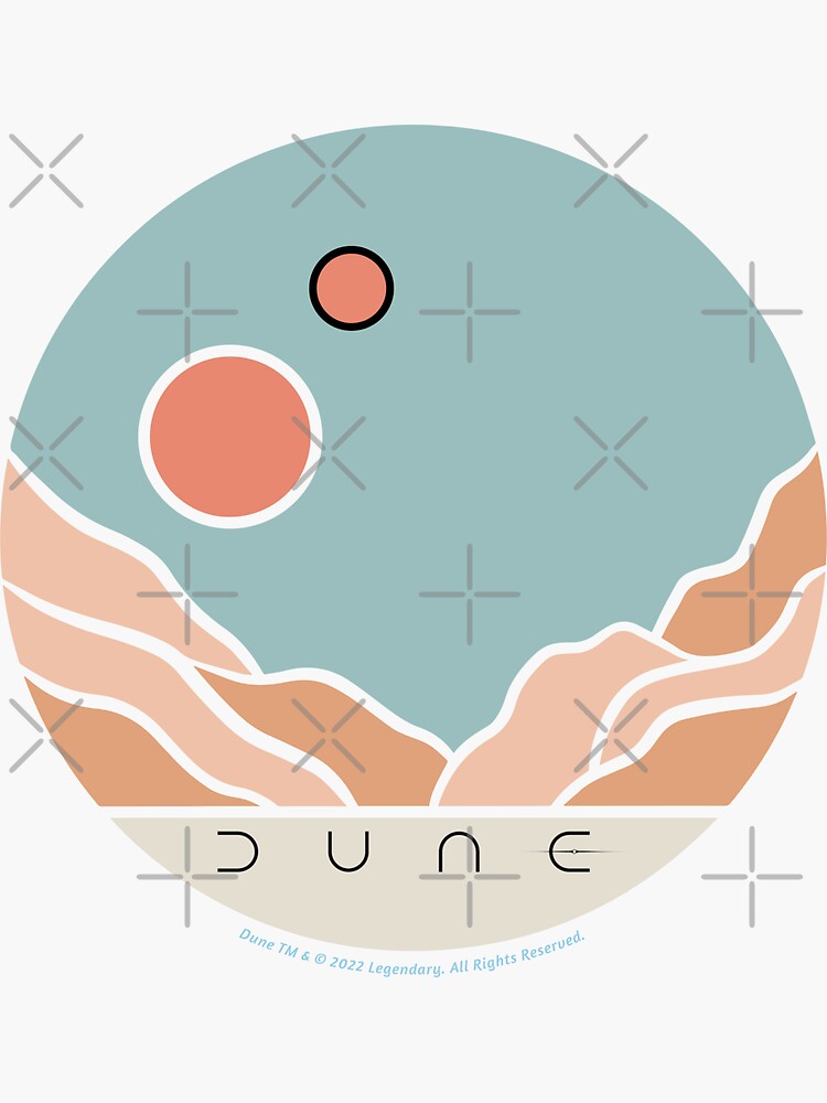 Pegatina «Arrakis - Fan art de Dune 2020» de mustaphalabib | Redbubble