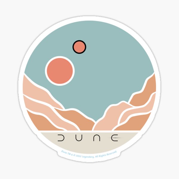 Pegatina «Arrakis - Fan art de Dune 2020» de mustaphalabib | Redbubble
