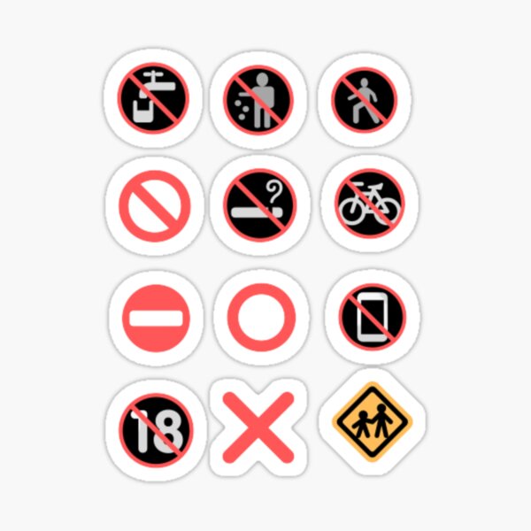 "Sticker pack of road signs" Sticker for Sale by PetiShop | Redbubble