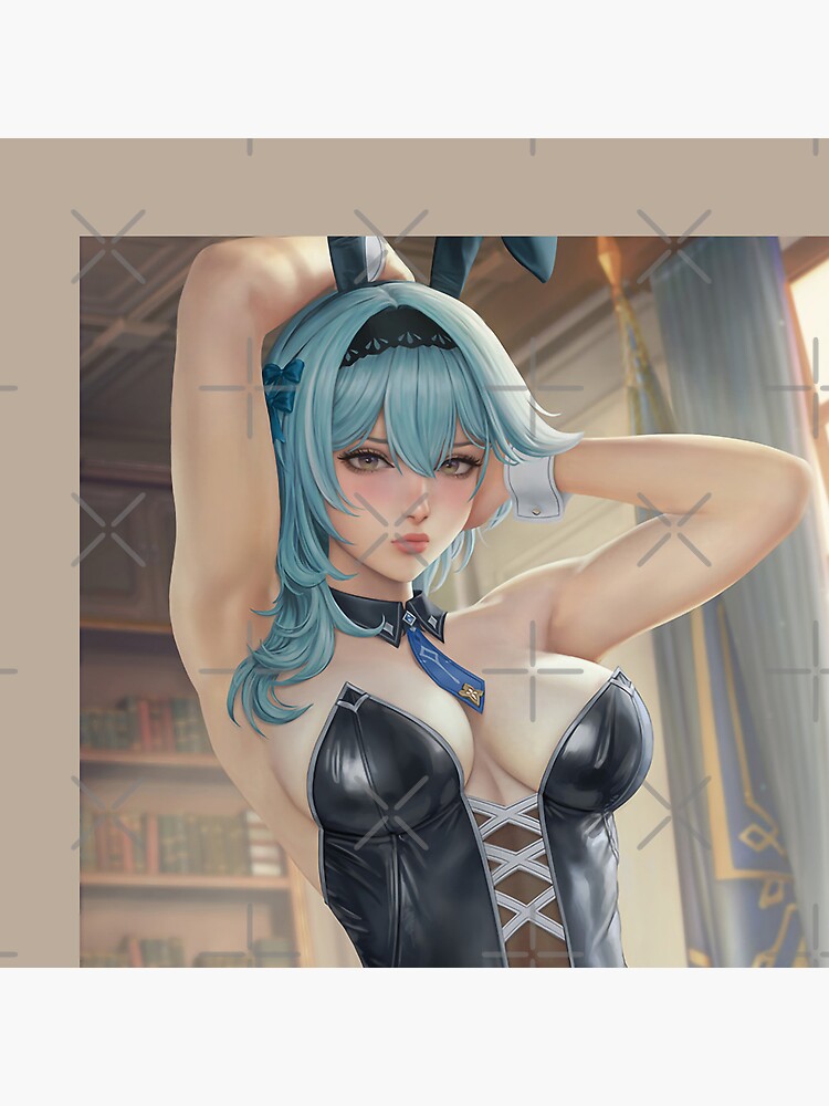 "Pantyhose Eula Bunny Suit Genshin Impact" Pin for Sale by genshinwaifus | Redbubble