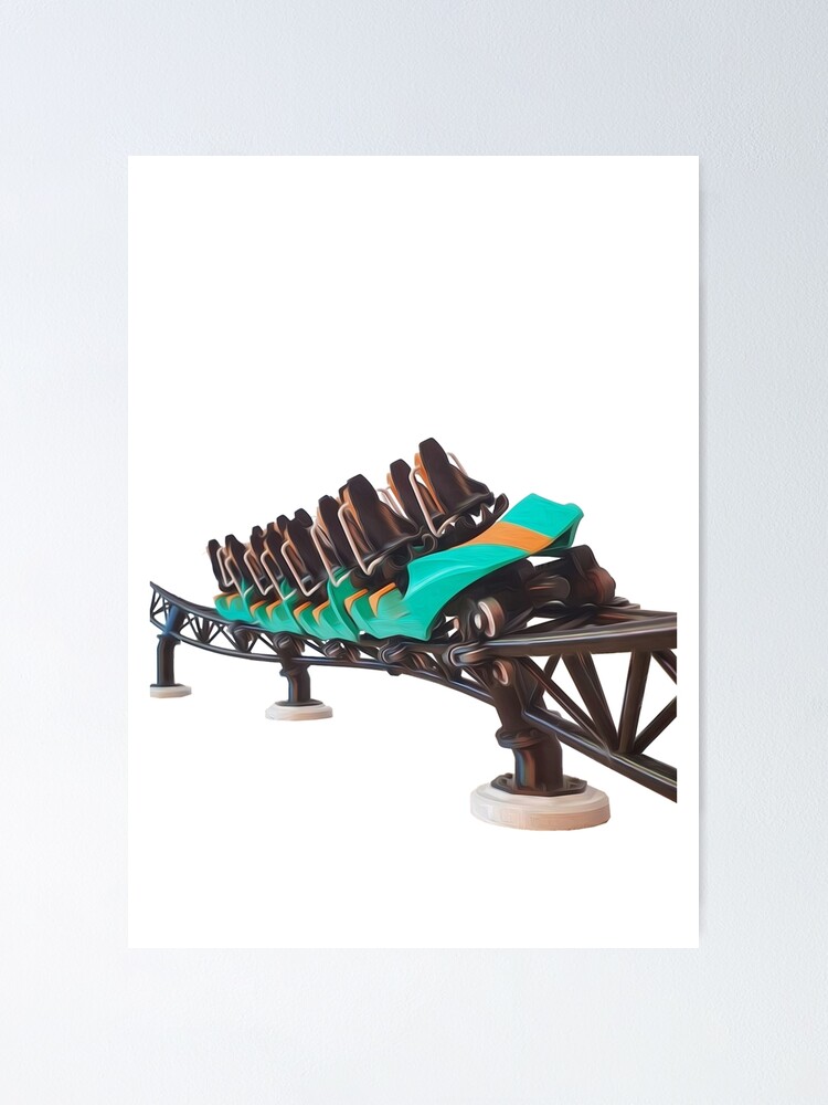 "Intamin Launchr Roller Coaster theme park" Poster for Sale by rifat710 ...