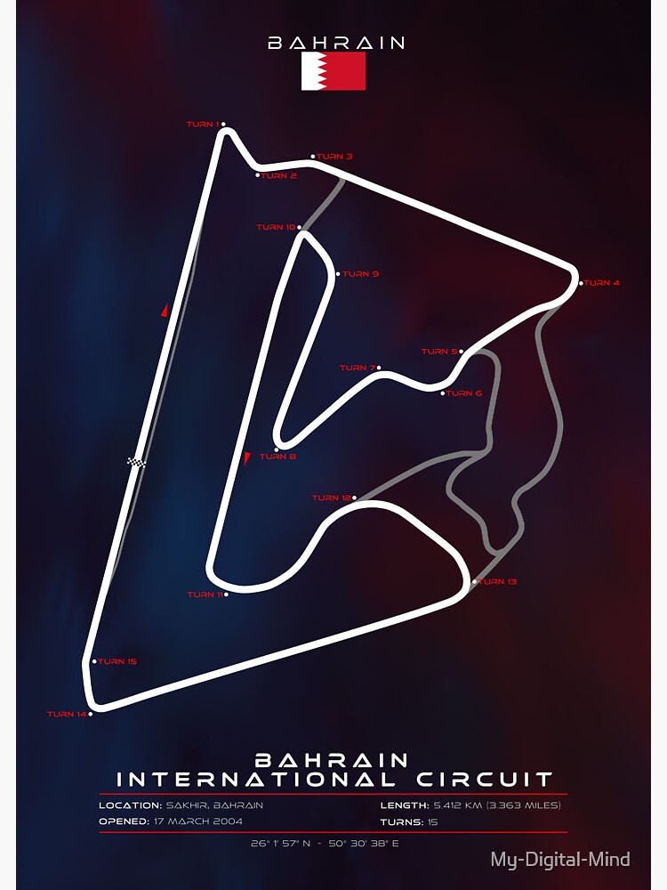 "Bahrain International Circuit" Sticker for Sale by My-Digital-Mind ...