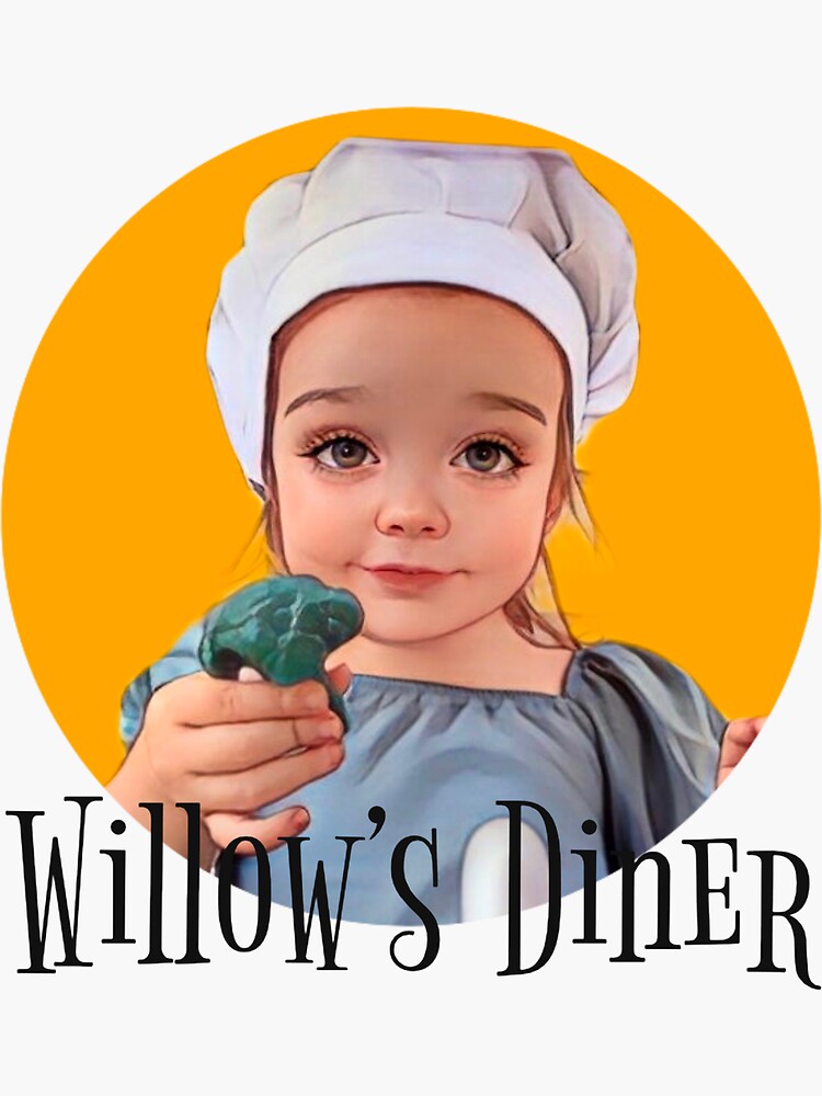 "Willow’s Diner" Sticker for Sale by saruh2themax | Redbubble