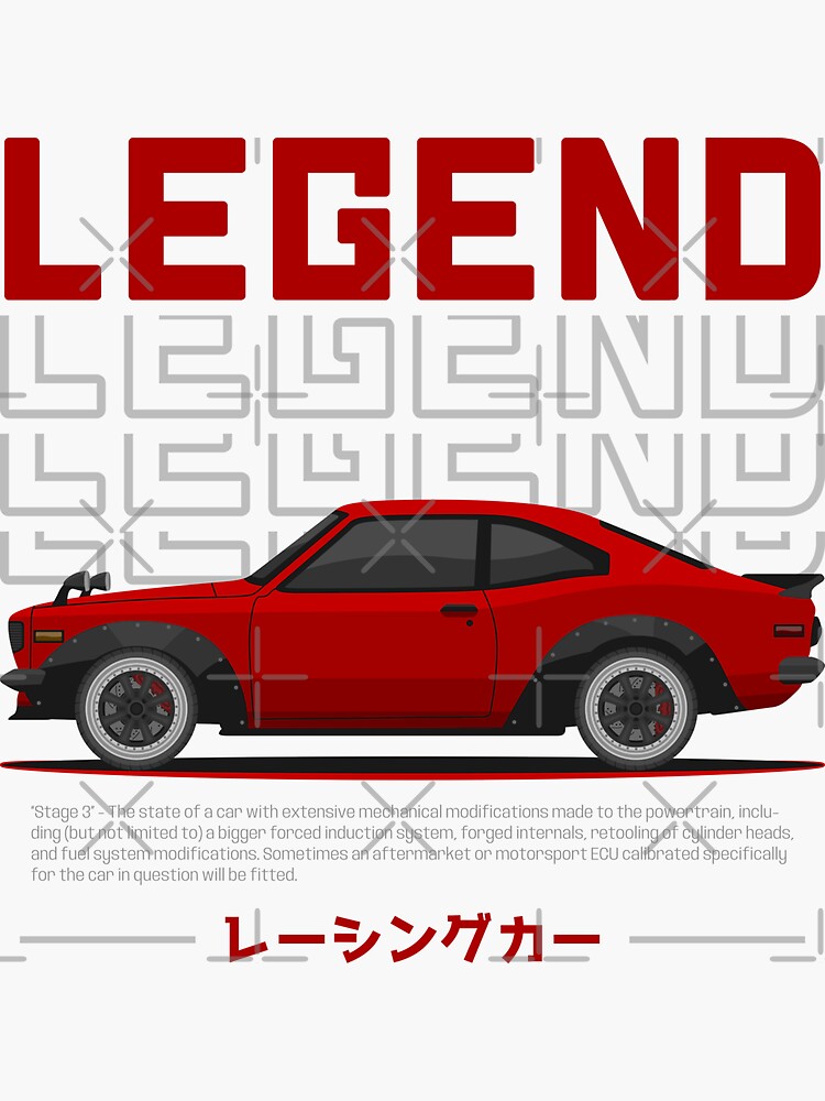 "Tuner Red RX3 JDM" Sticker for Sale by goldentuners | Redbubble