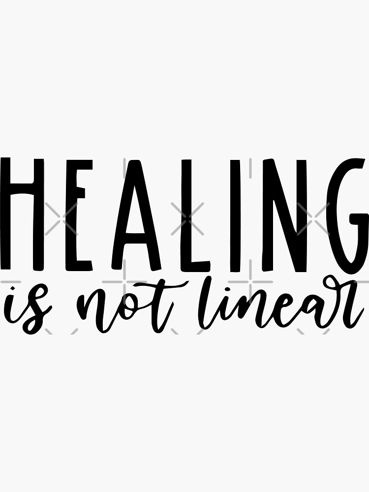 "Healing is not linear groovy" Sticker for Sale by Nepaz-Designs ...