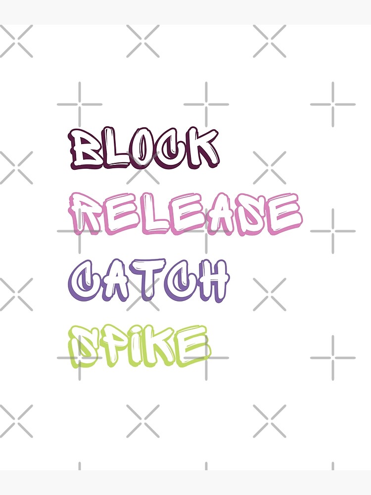 "Block Release Catch Spike" Poster for Sale by Milastyle | Redbubble