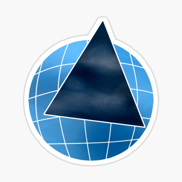 "Bermuda triangle" Sticker by Manaeh | Redbubble