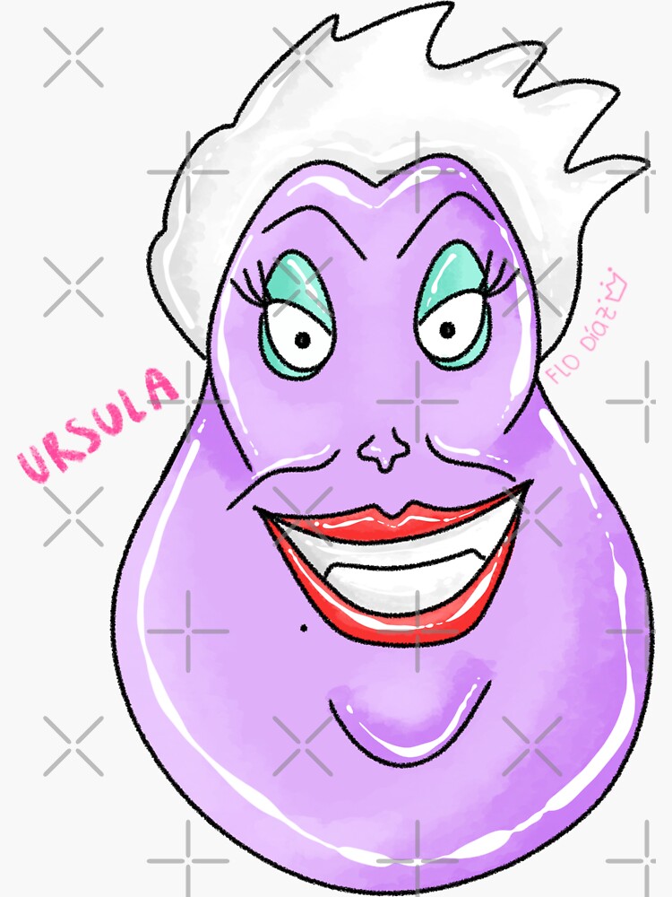 "Ursula" Sticker for Sale by Princessdrawss | Redbubble