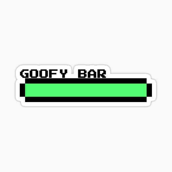 "Goofy Bar" Sticker for Sale by SLCWearables | Redbubble
