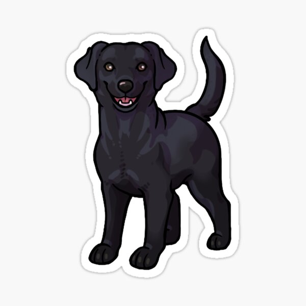 "Lil' Labrador Retriever - Black" Sticker for Sale by bloodhoundomega ...