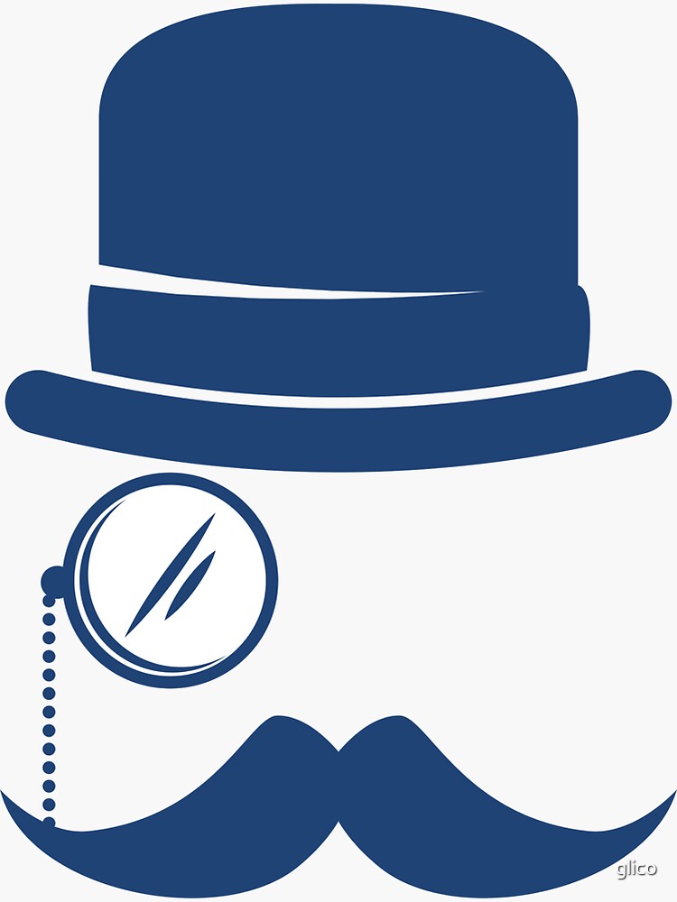 "MOVEMBER" Sticker for Sale by glico | Redbubble