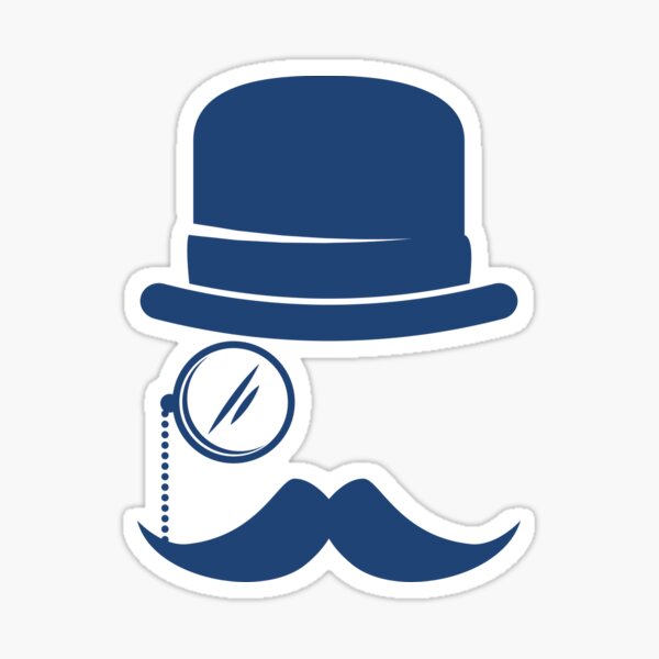 "MOVEMBER" Sticker for Sale by glico | Redbubble