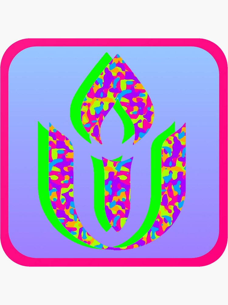 "Purple and pink confetti texture chalice Unitarian Universalism ...