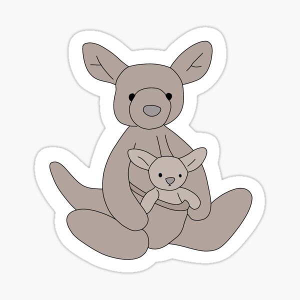 "Jellycat Kara Kangaroo Sticker" Sticker for Sale by arg1n18 | Redbubble