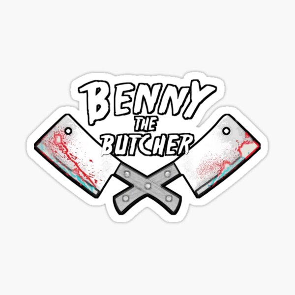 "Benny The Butcher " Sticker for Sale by DellaFarraway25 | Redbubble