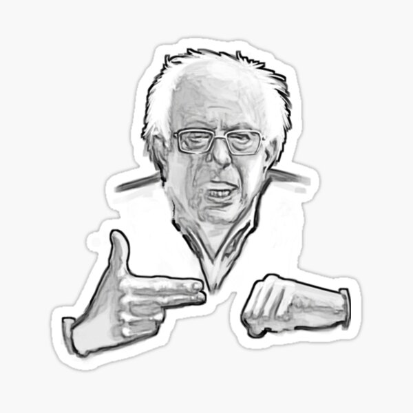 "Bernie Sanders " Sticker for Sale by DellaFarraway25 | Redbubble