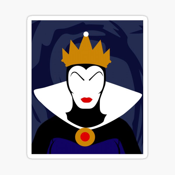 "Minimal Evil Queen " Sticker for Sale by sharagosv | Redbubble