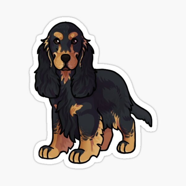 "Lil' English Cocker Spaniel - Black and Tan" Sticker for Sale by ...