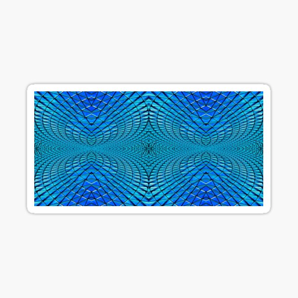 "Diptych of a mirrored steel glass grid ceiling" Sticker for Sale by ...