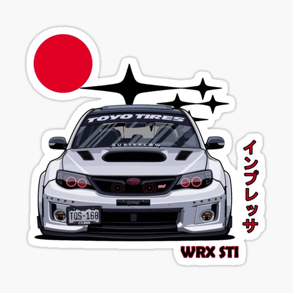 "Impreza WRX STI" Sticker for Sale by T-JD | Redbubble