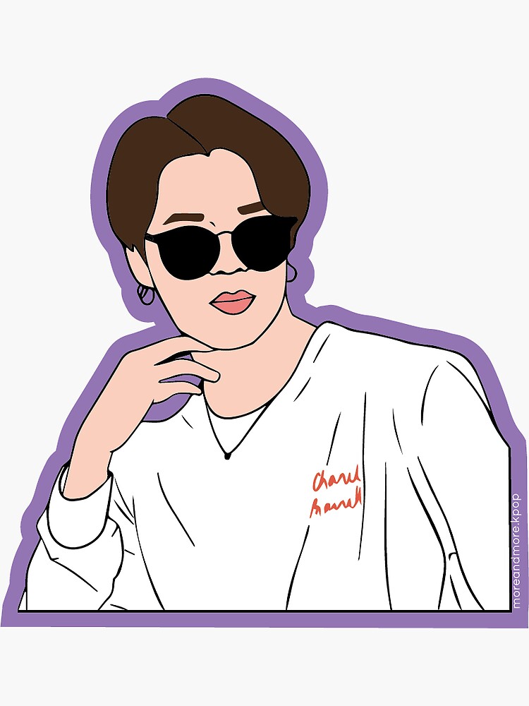 "Jimin" Sticker for Sale by MoreAndMoreKpop | Redbubble