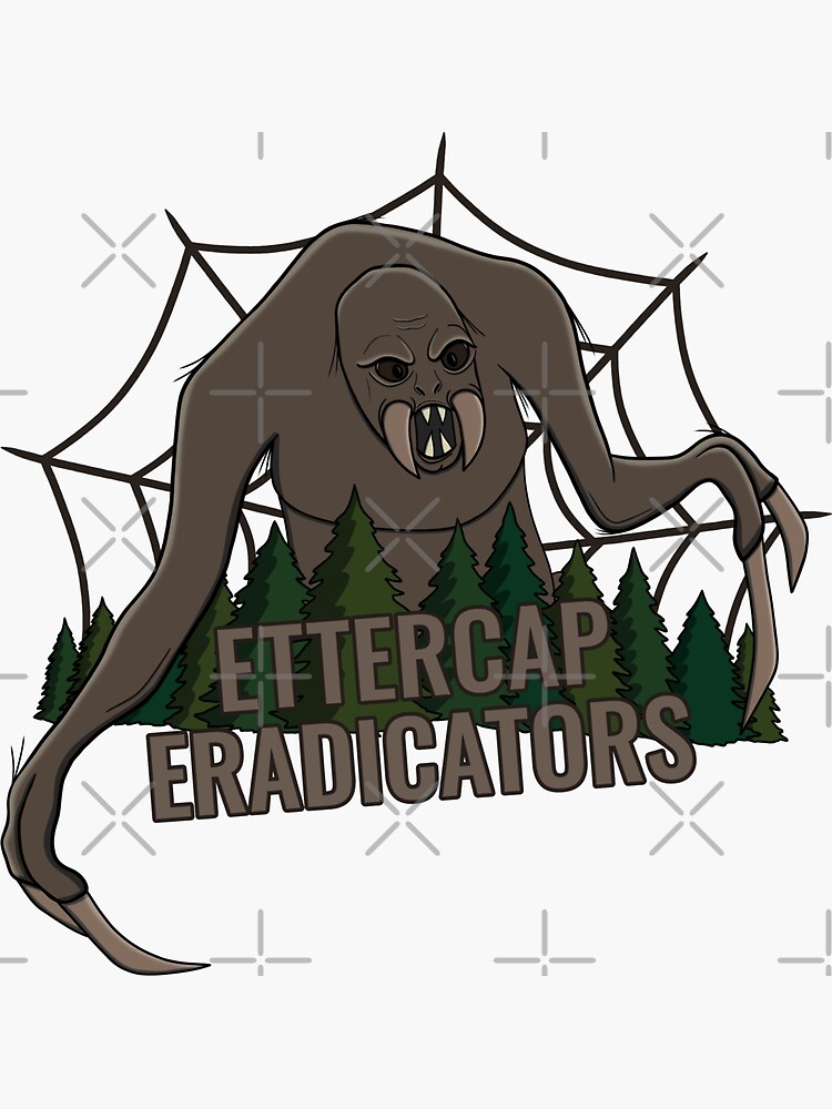 "Ettercap Fantasy RPG Game" Sticker for Sale by Milizabeth | Redbubble