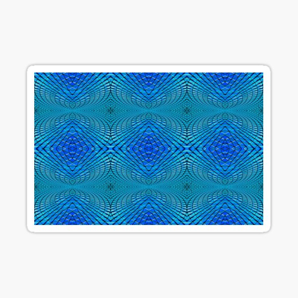 "Double triptych of a mirrored steel glass grid ceiling" Sticker for ...