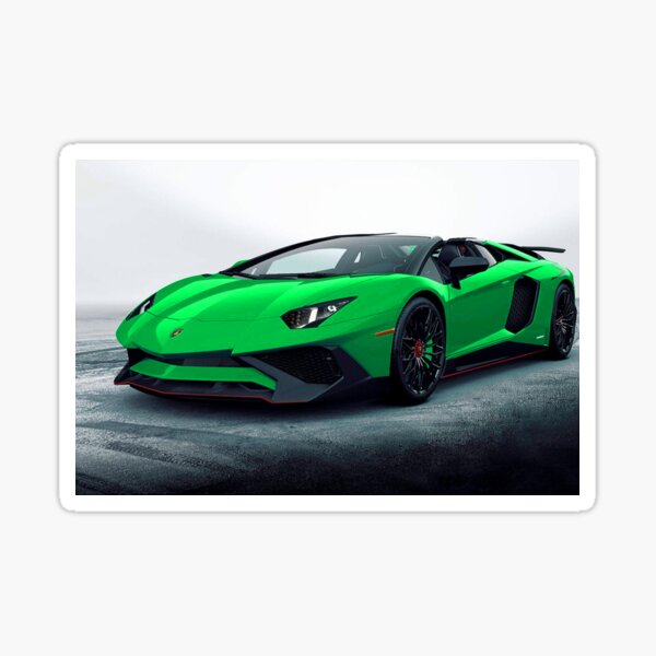 "Lamborghini Aventador SVJ" Sticker for Sale by SimoCars | Redbubble