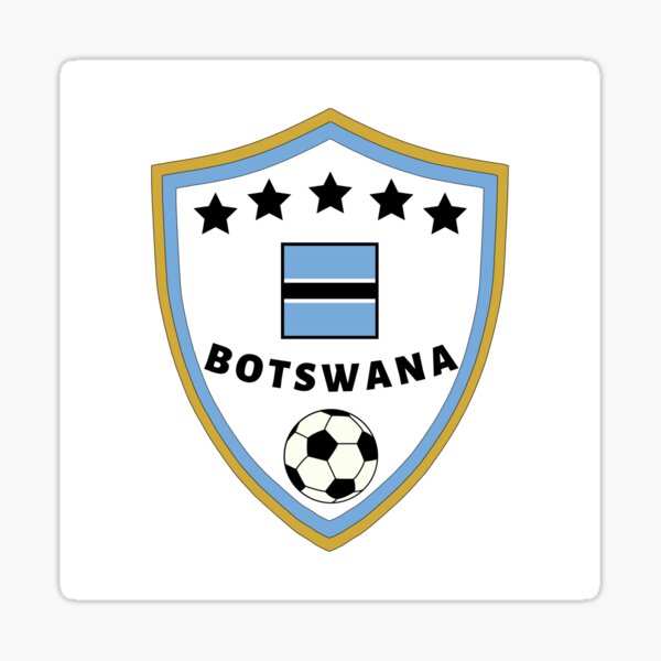 "Botswana Football Team" Sticker for Sale by Footballunite | Redbubble