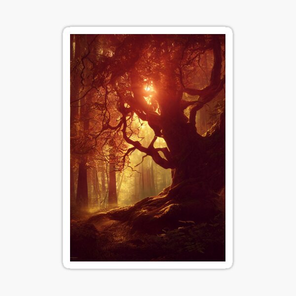 "Ultra realistic tree" Sticker for Sale by breaker160 | Redbubble